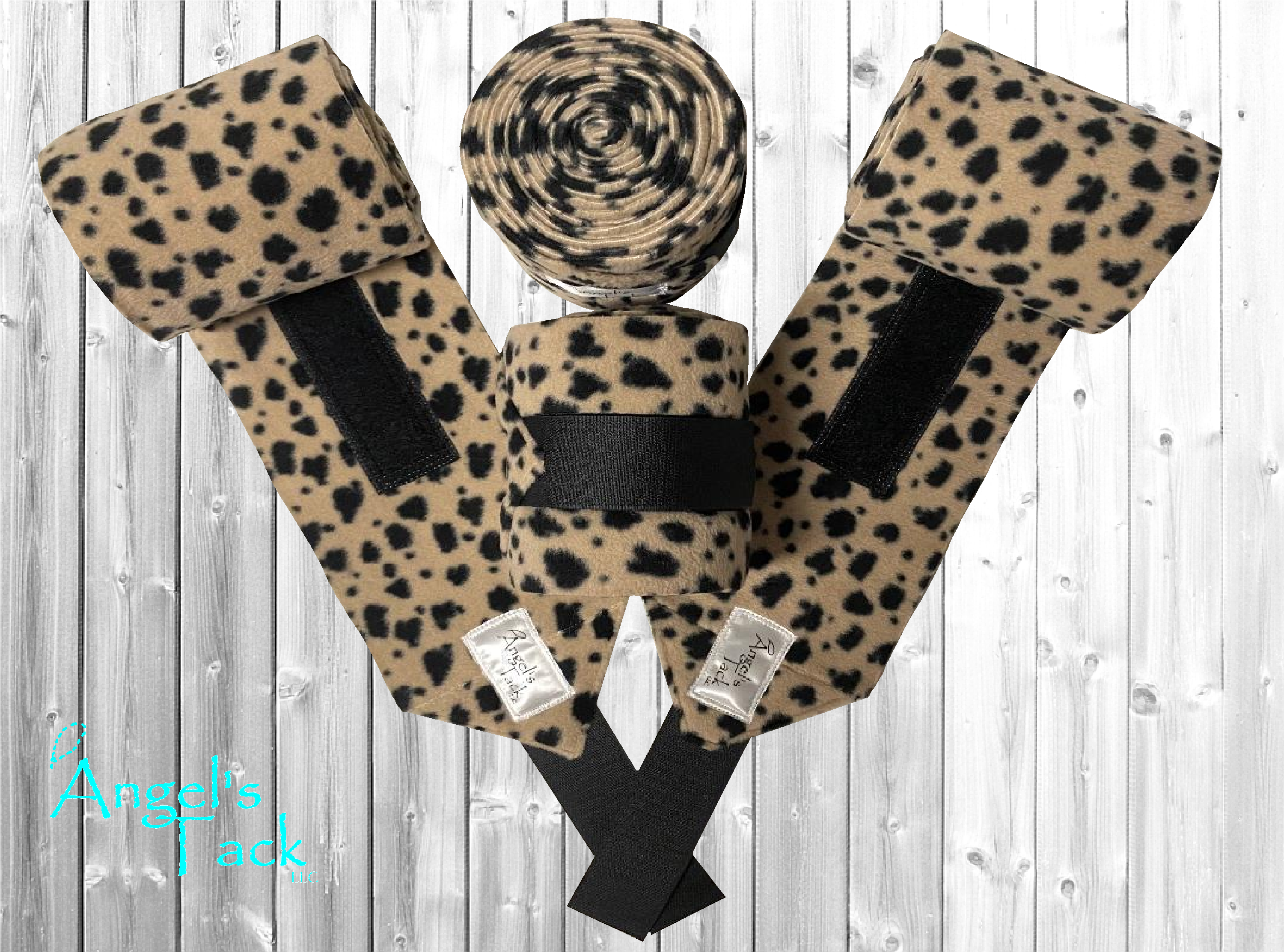 Cheetah Polo Wraps in Horse Size – Angel's Tack LLC